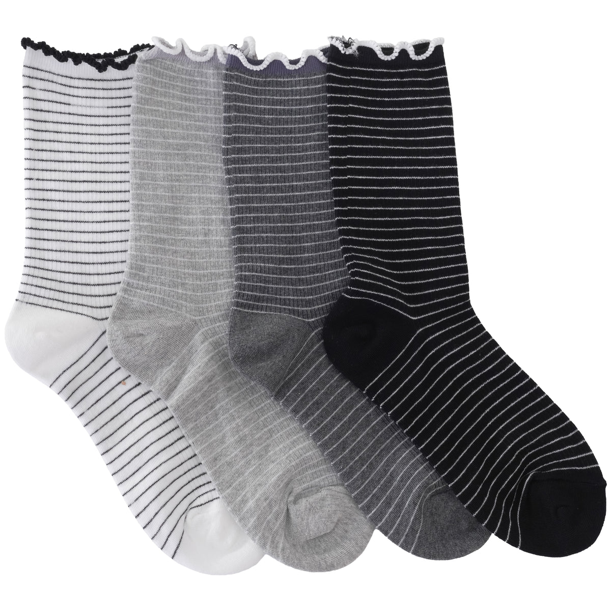 SOFT FRILL STRIPE SOCKS – Limlim fashion accessories