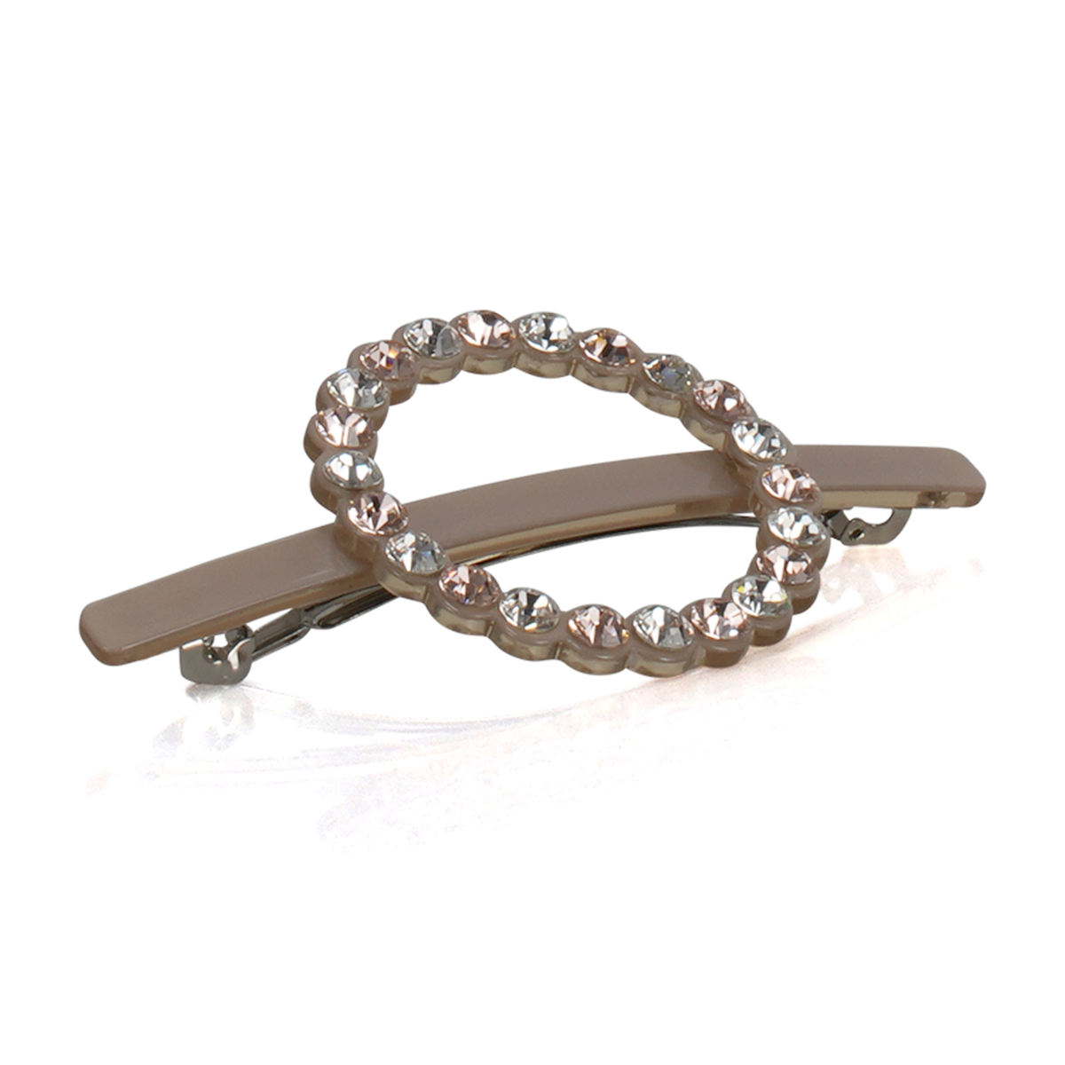 ROUND CRYSTAL BARETTE – Limlim fashion accessories