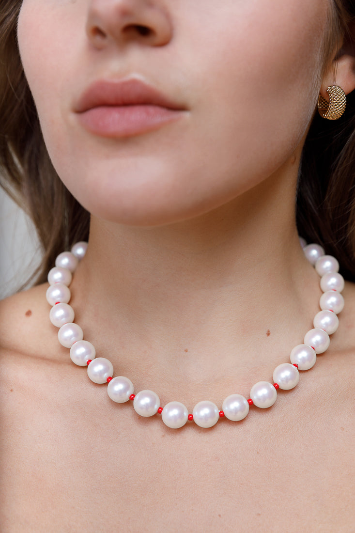 XTRA LARGE PEARL NECKLACE – Limlim fashion accessories
